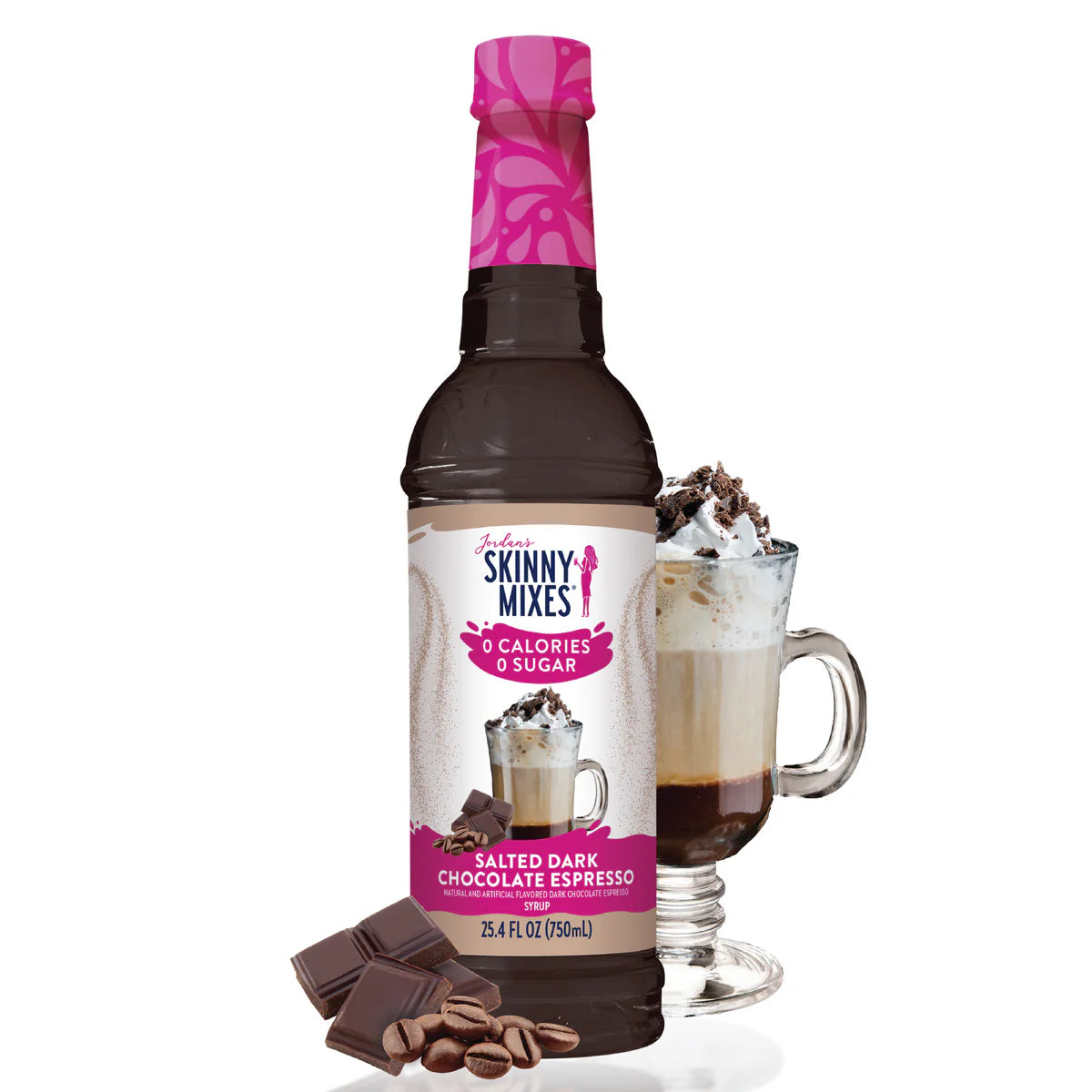 Jordan's Sugar Free Salted Dark Chocolate Espresso Syrup - 750ml ...