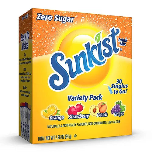 Sunkist Sugar Free Drink Mix - 30 Servings – Wisdom Foods